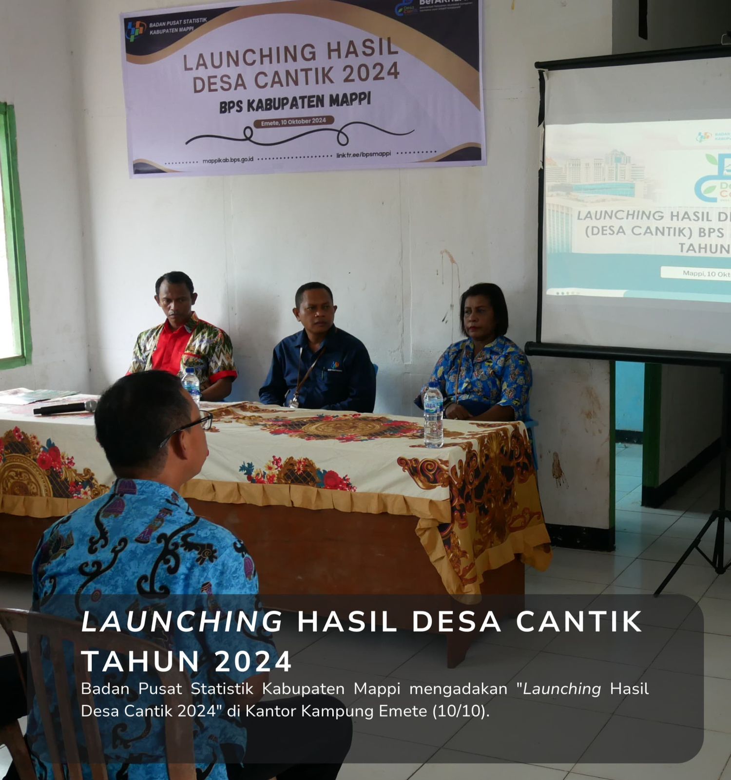 Papua Selatan Pos - BPS Kab. Mappi Launching Hasil Desa Cantik 2024